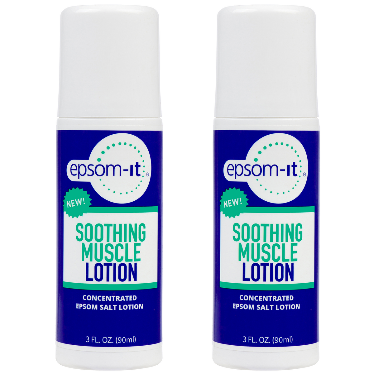 Epsom Salt Muscle Lotion (2pk) - Soothing Muscle Recovery – Epsom-It
